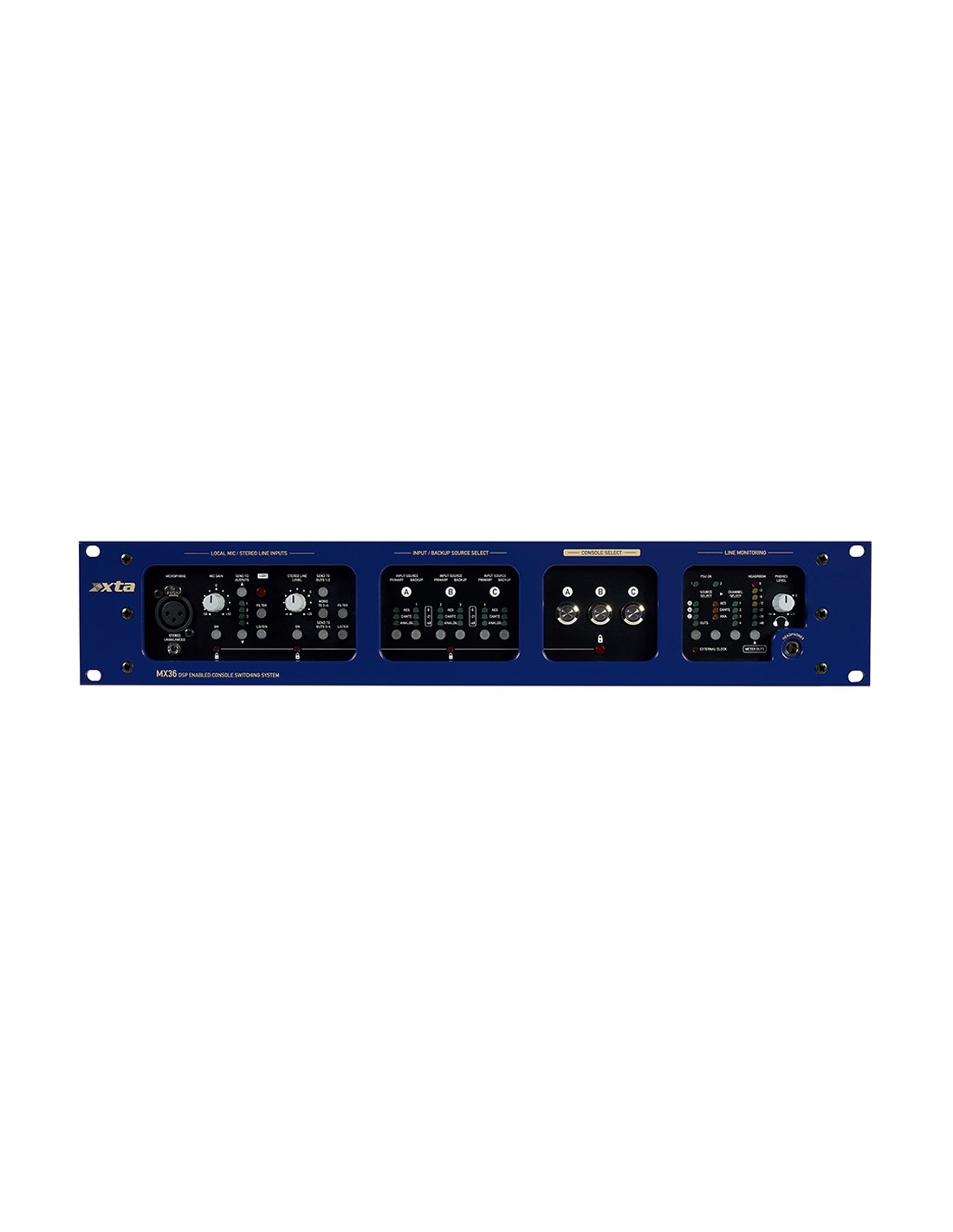 Mix Switcher 3 Set x 4 Inputs (Ana/AES/Dante) 4 x Outputs (Ana/AES ...